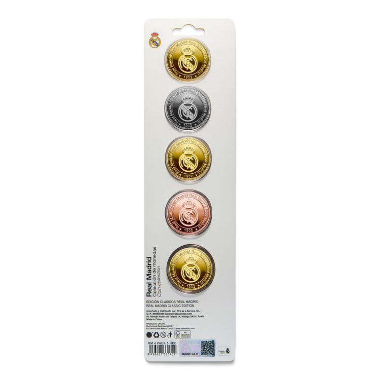 5-Piece Collectible Coin Set – Official Real Madrid Store
