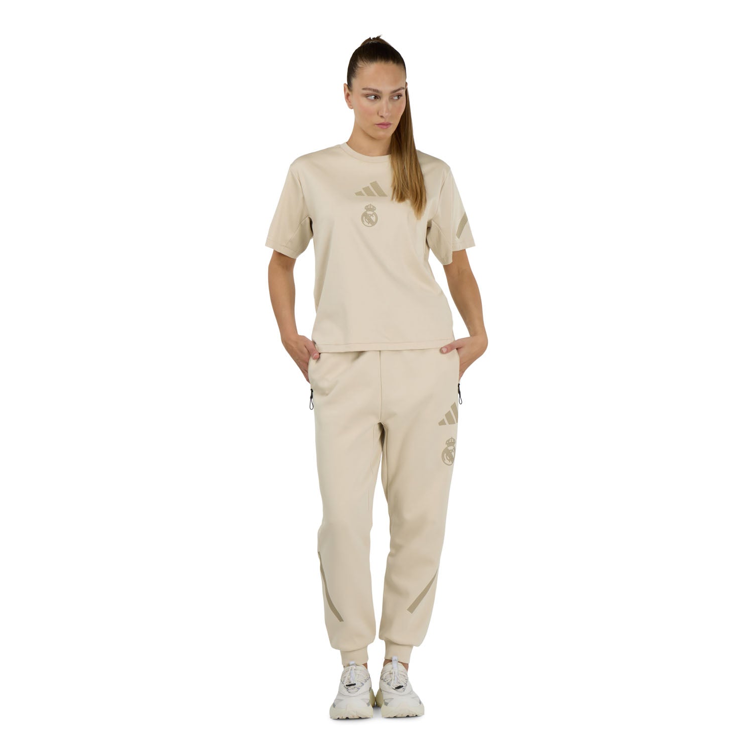 Womens adidas Real Urban Z.N.E. Pants Beige – The Official Real Madrid ...