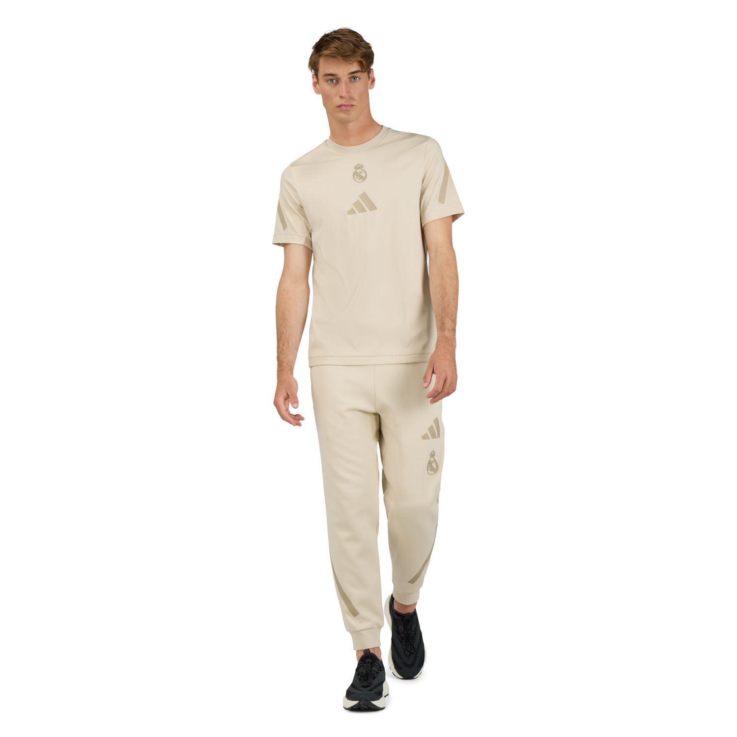 Mens adidas Real Urban Z.N.E. T-shirt Beige – The Official Real Madrid ...