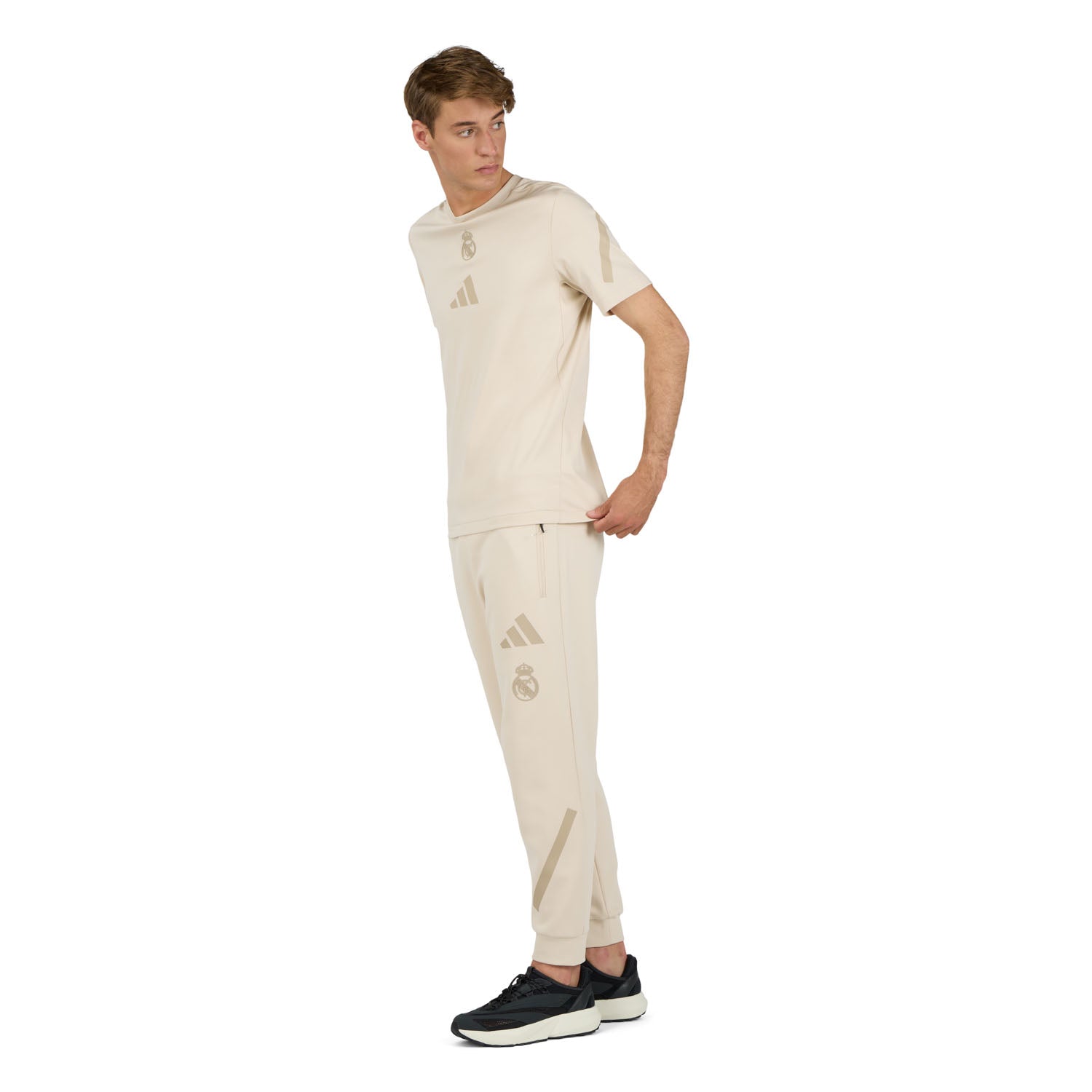 Mens adidas Real Urban Z.N.E. T-shirt Beige – The Official Real Madrid ...