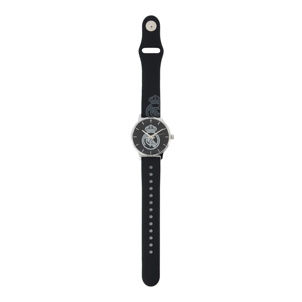 Small Analogue Watch Silicone Strap Black – Real Madrid UK Store