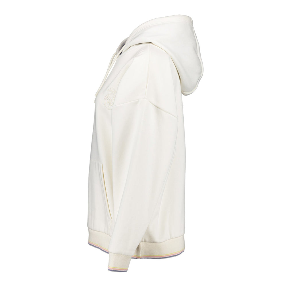 Womens Real Madrid Ladies Vintage Bone Hoodie – The Official Real ...