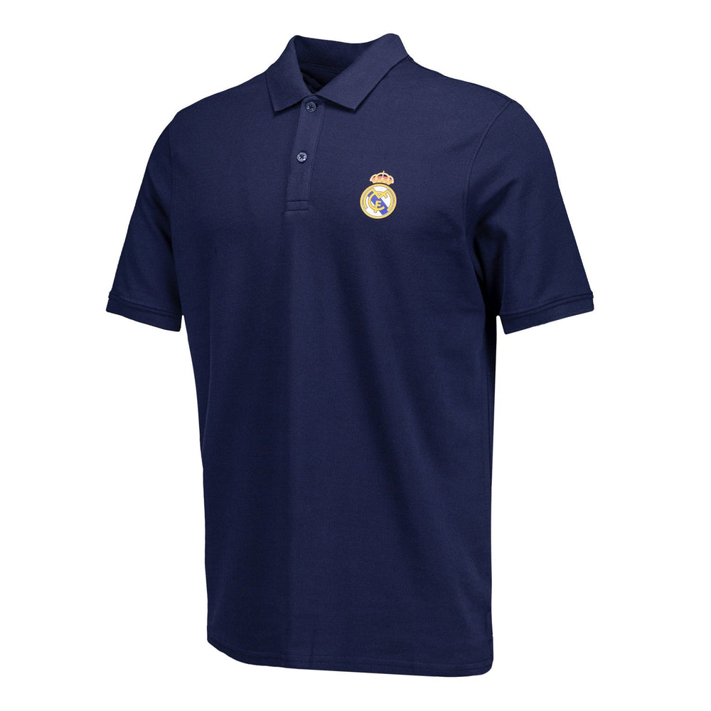 Mens ECO Essentials Real Madrid Color Crest Polo Navy – The Official ...