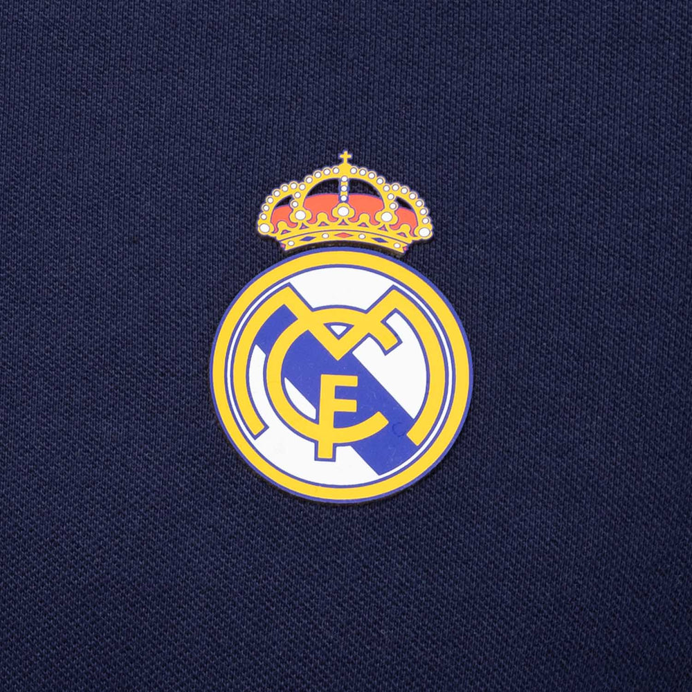 Mens ECO Essentials Real Madrid Color Crest Polo Navy – The Official ...