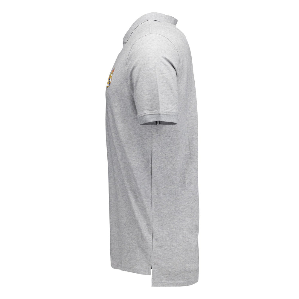 Mens ECO Essentials Real Madrid Color Crest Polo Light Grey – The ...
