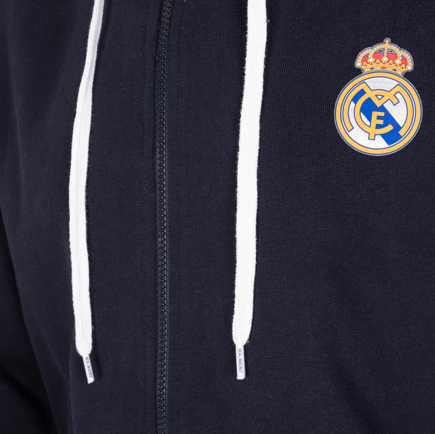 Mens Essentials Color Crest Full Zip Hoody Navy – The Official Real ...