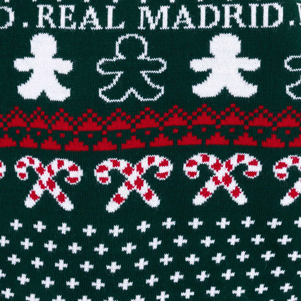 Mens Christmas Sweater Crest Green/Multicolor – The Official Real ...