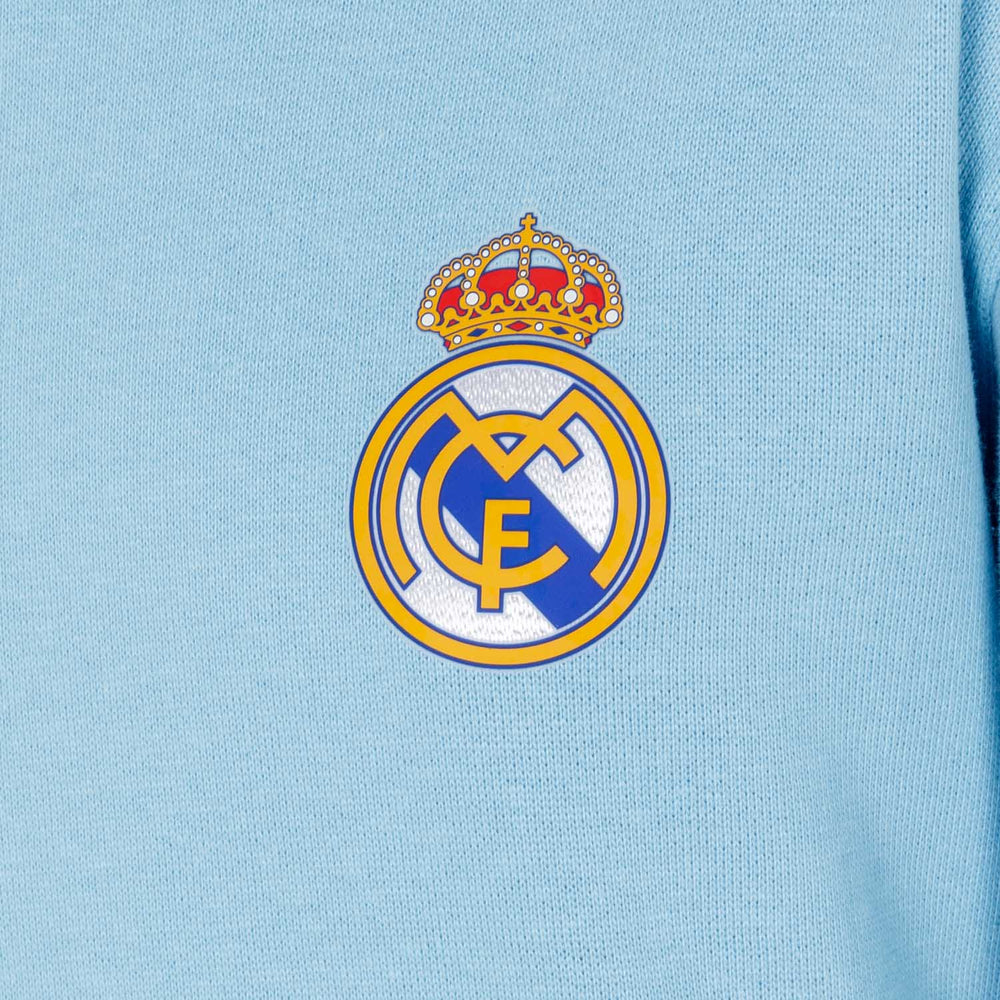 Kids Essentials Color Crest Hoody Light Blue – The Official Real Madrid ...