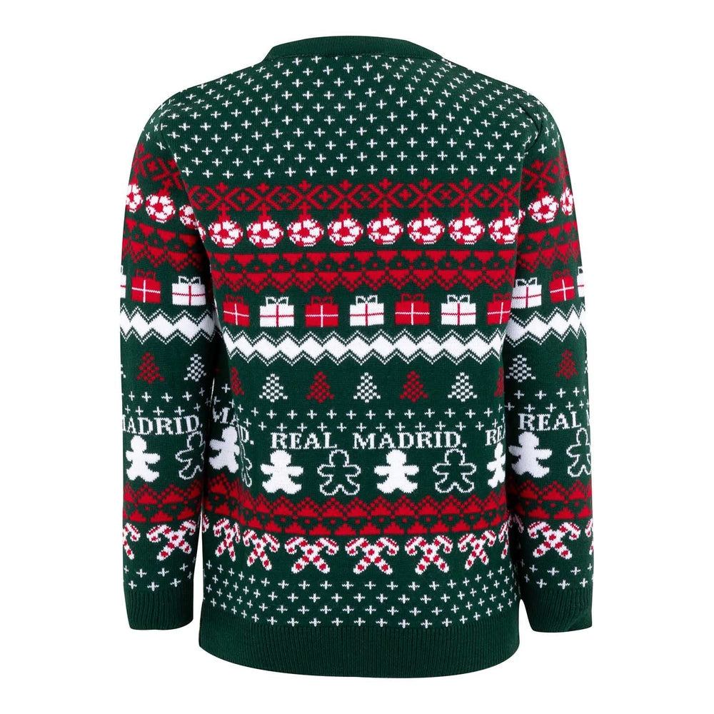 Kids Christmas Sweater Crest Green/Multicolor – The Official Real ...