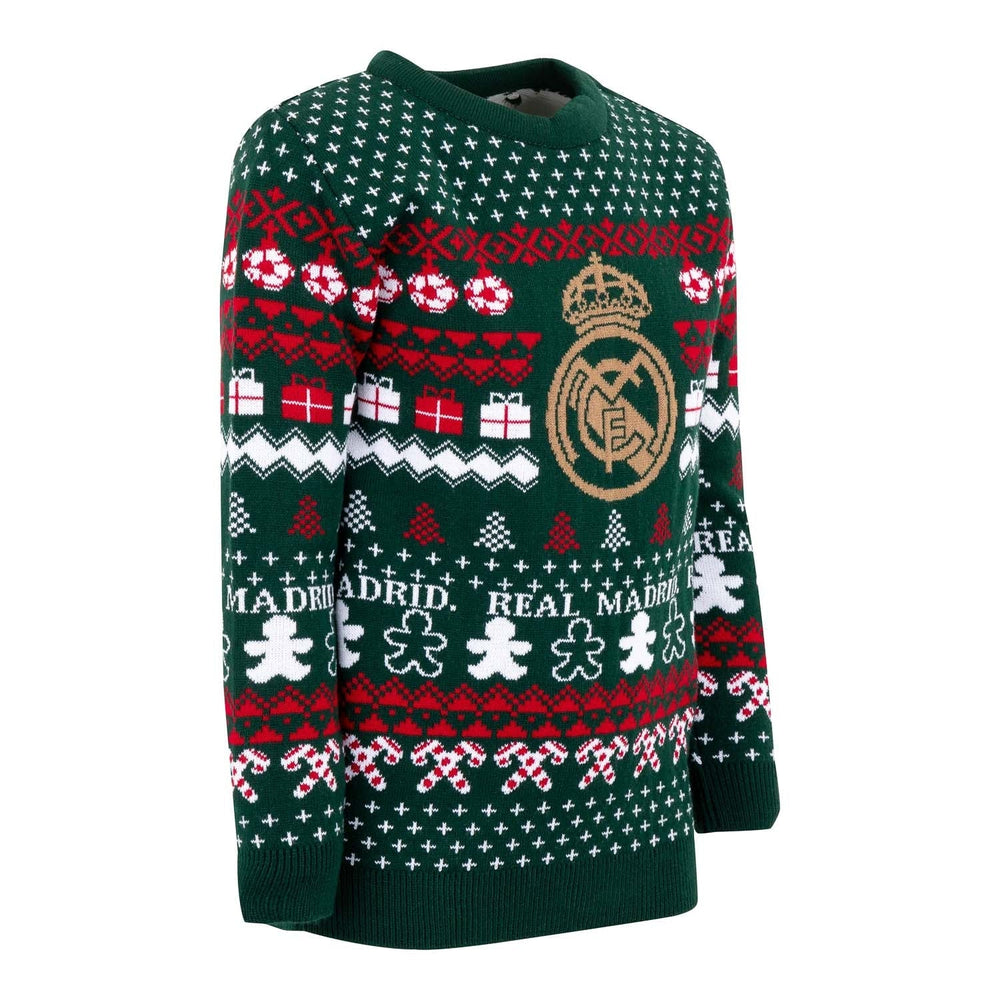 Kids Christmas Sweater Crest Green/Multicolor – The Official Real ...