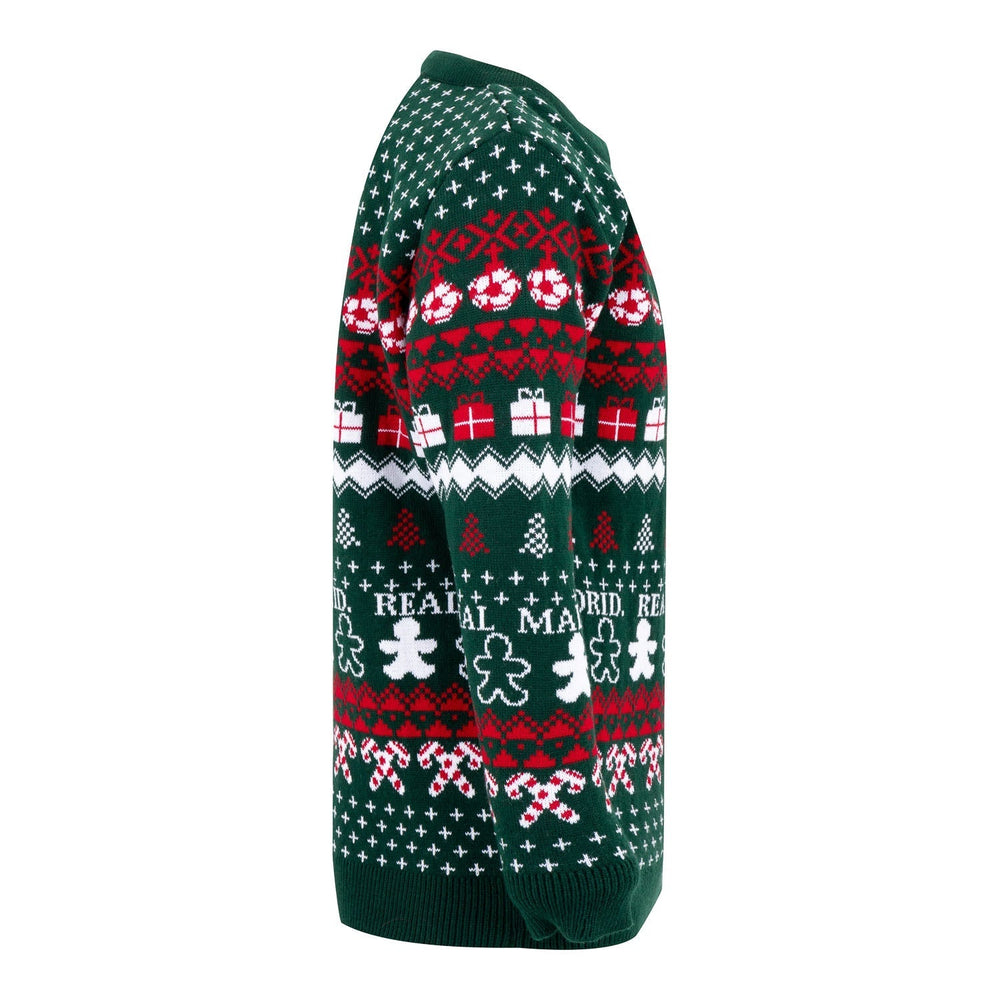 Kids Christmas Sweater Crest Green/Multicolor – The Official Real ...