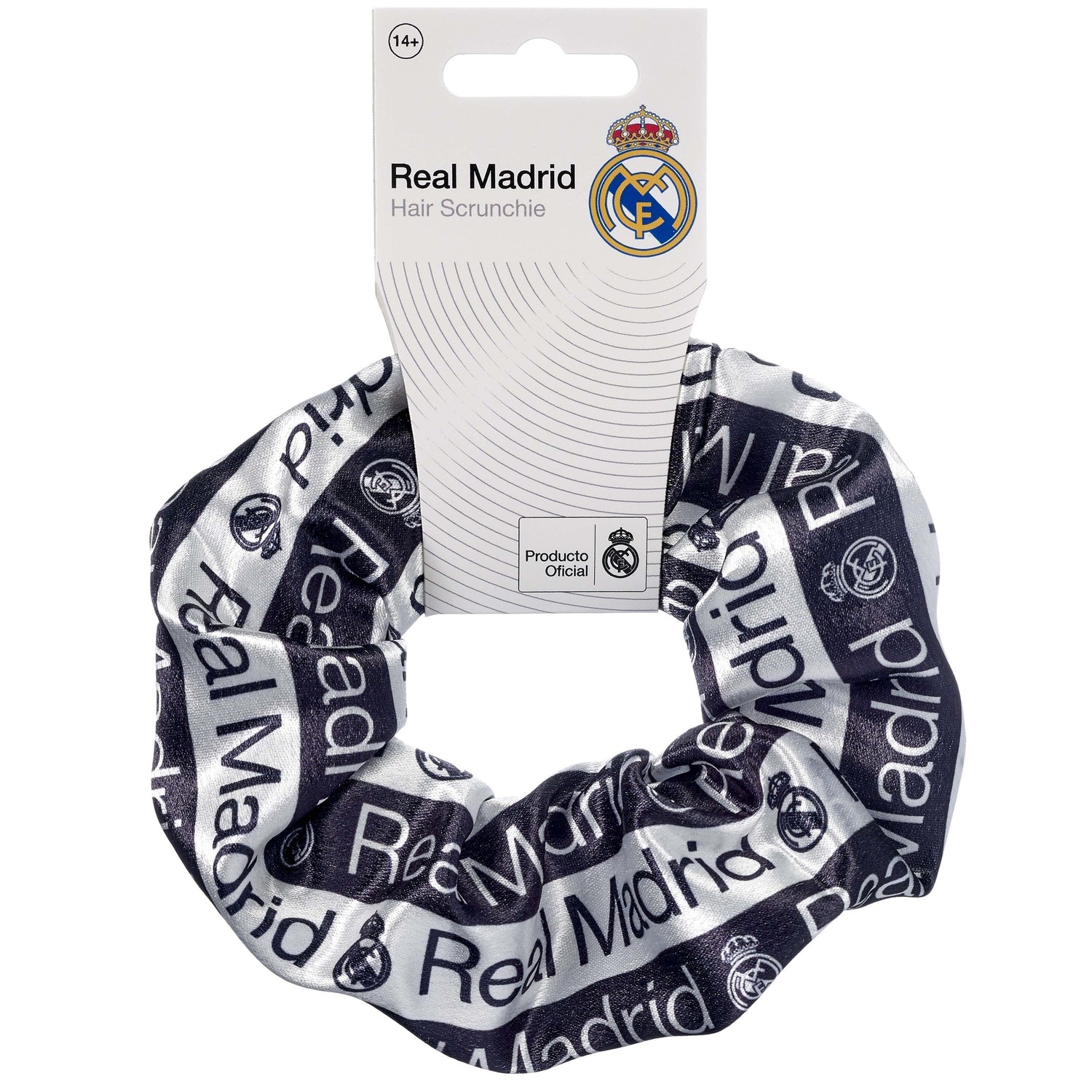 White/Black Hair Scrunchie – Real Madrid Europe Store