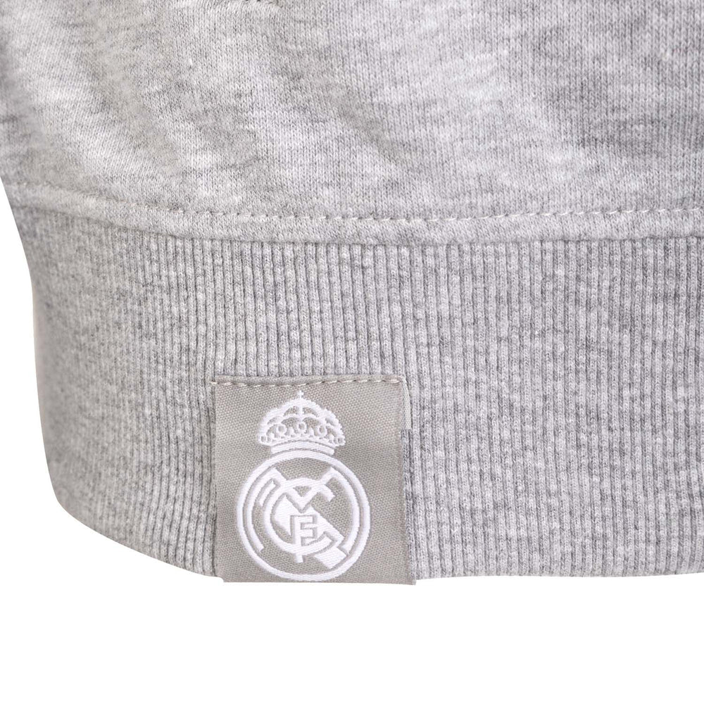 Womens Essentials Full Zip Hoody Light Grey – The Official Real Madrid ...