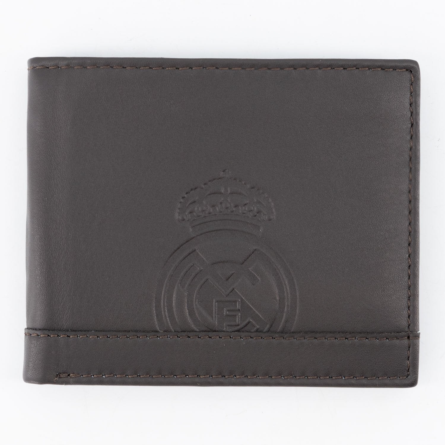 Dark Brown Leather Horizontal Wallet Real Madrid – The Official Real ...