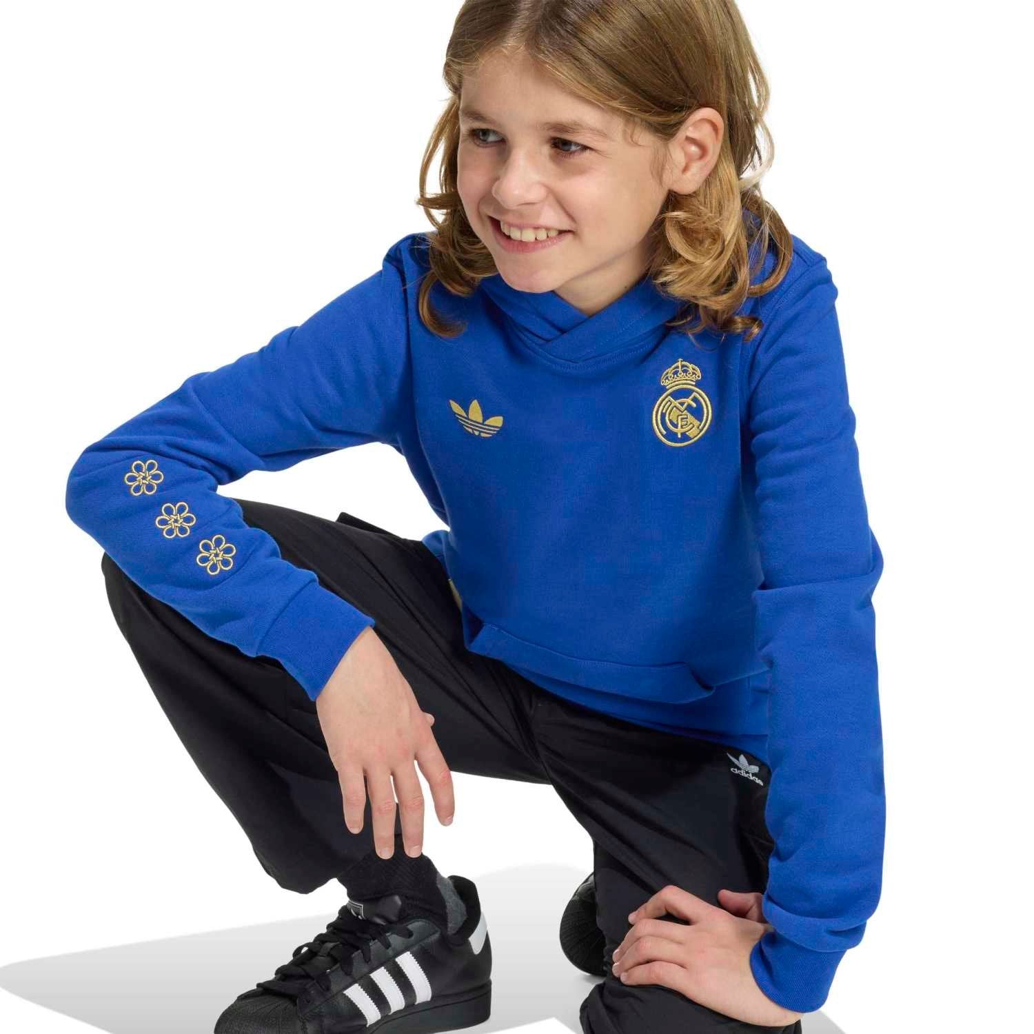 Kinder Kapuzenpullover adidas Chinese Knot Pack 25/26 Blau – Der ...