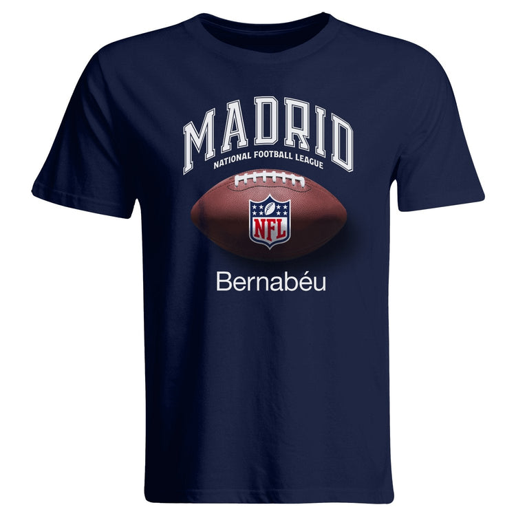 Mens Bernabéu x NFL Ball Shirt Navy – The Official Real Madrid CF ...