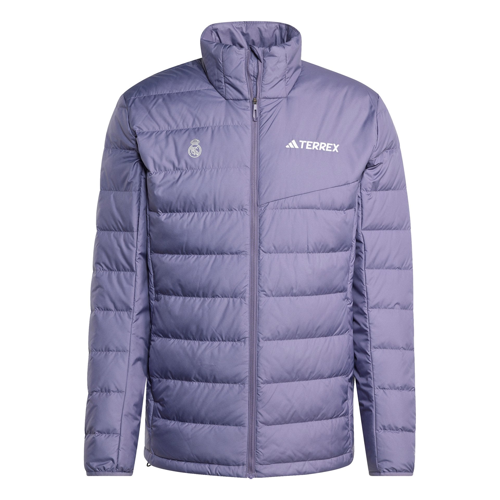 Mens adidas Terrex CLIMAWARM Rain Down Jacket Purple – The Official ...